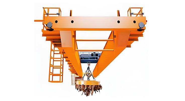 Double Girder Grab Bucket Overhead Crane-Henan Huasui Heavy Machinery ...